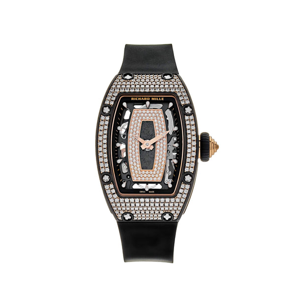 Richard Mille RM 07-01 'Ladies' Rose Gold Carbon-TPT Diamond Bezel ...